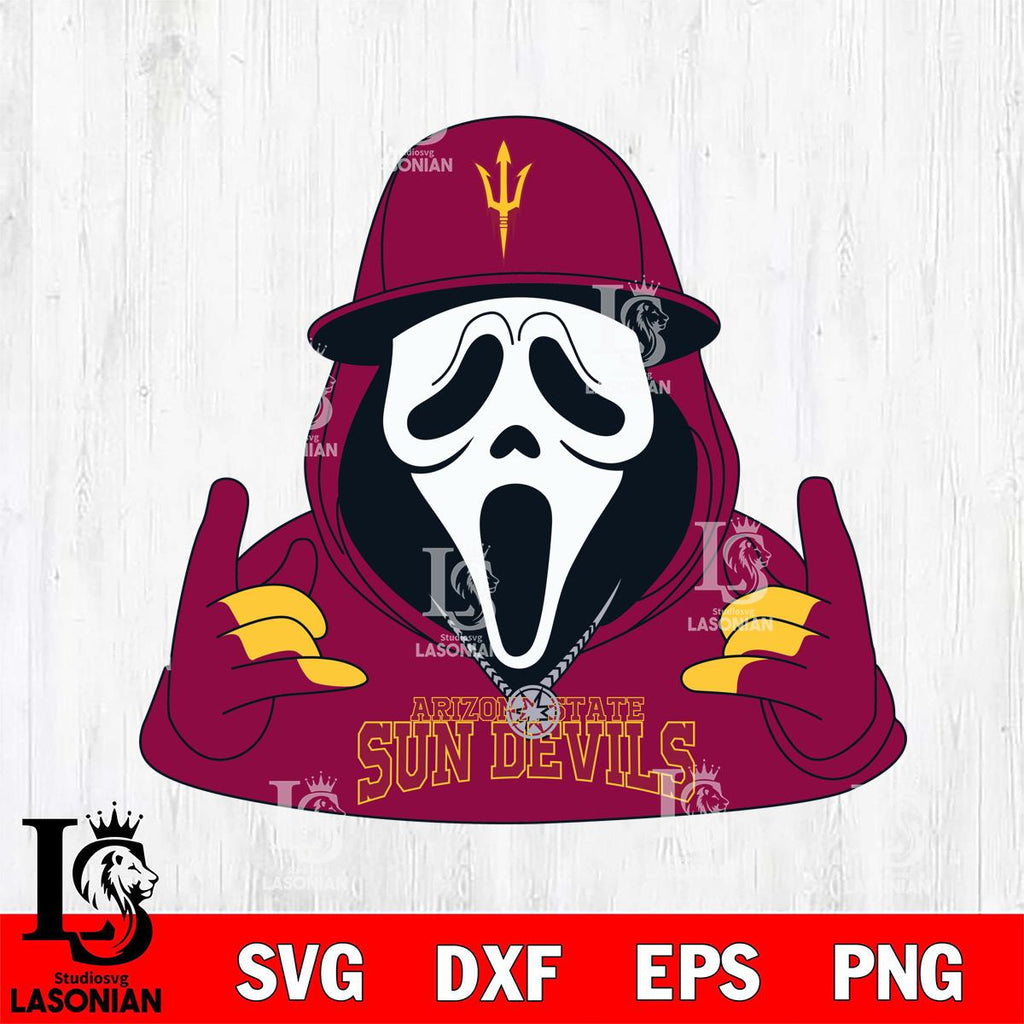 Arizona State Sun Devils Horror Character Ghostface Sport – lasoniansvg