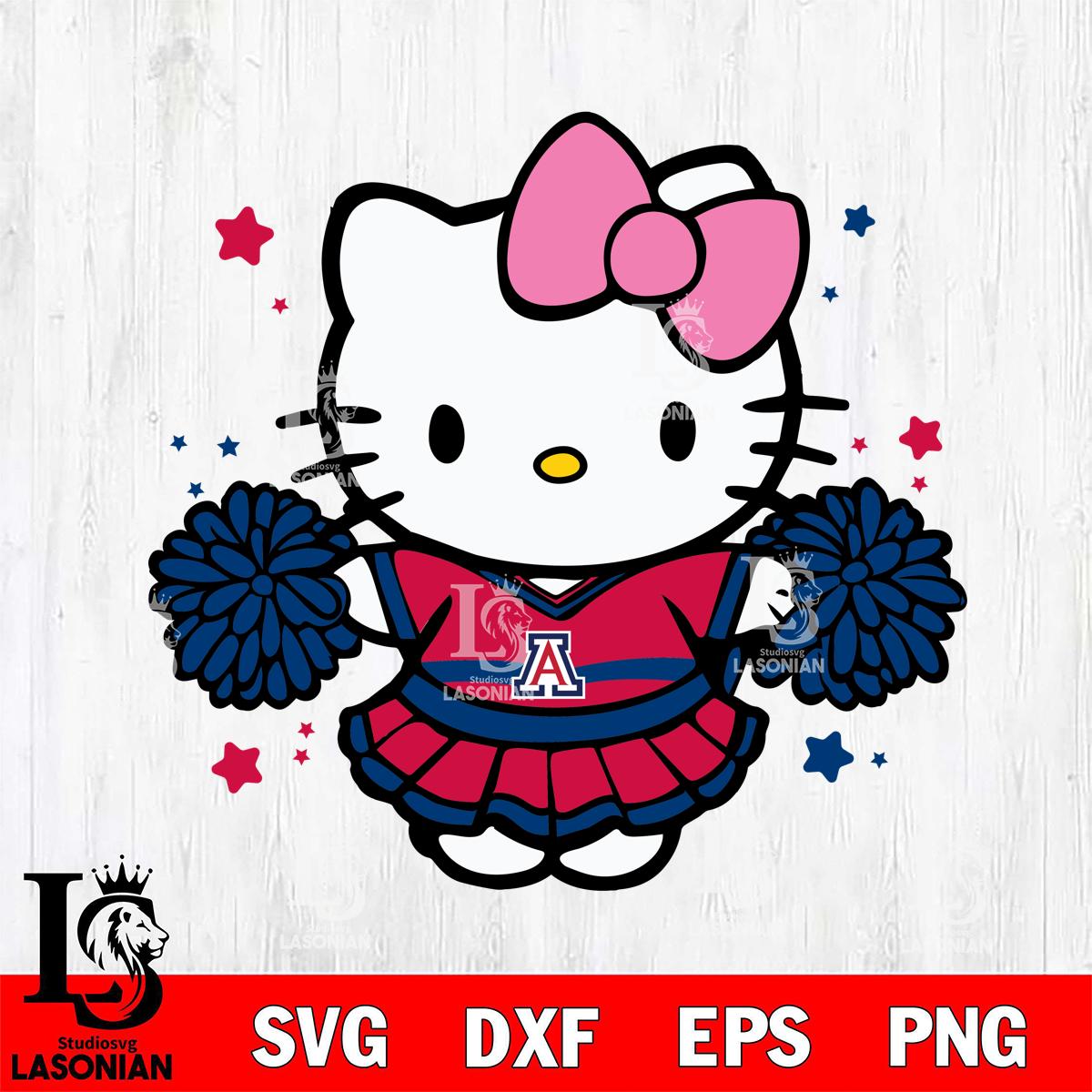 Arizona Wildcats Hello Kitty Cheerleader 10 – lasoniansvg