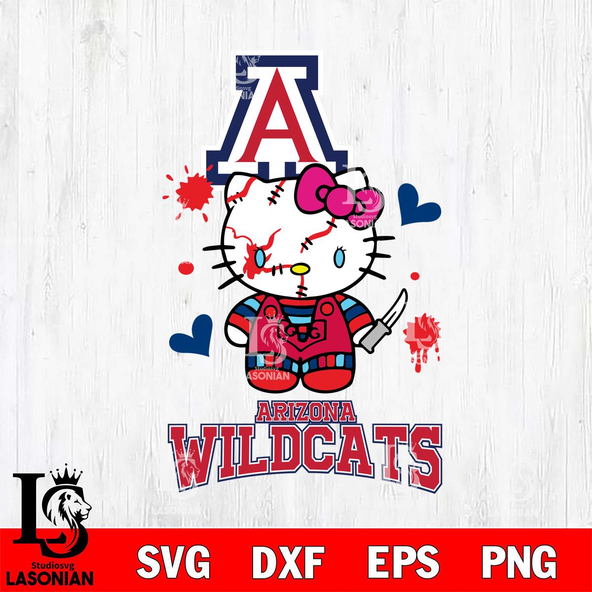 Arizona Wildcats Hello Kitty Horror 2 – lasoniansvg