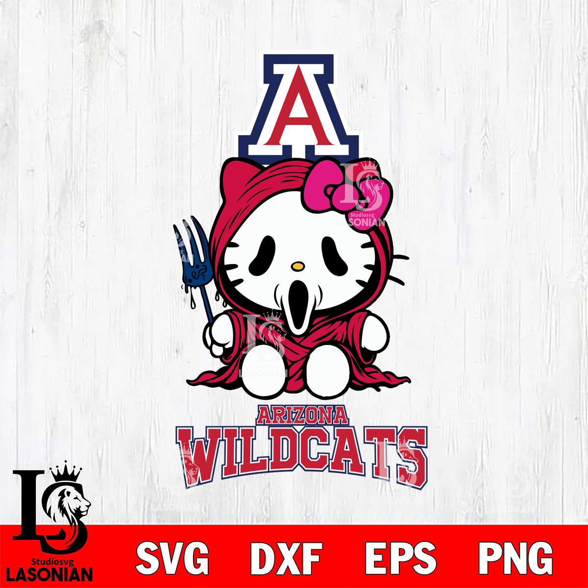 Arizona Wildcats Hello Kitty Horror 4 – lasoniansvg