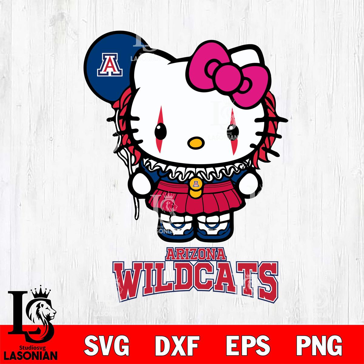 Arizona Wildcats Hello Kitty Horror 7 – lasoniansvg