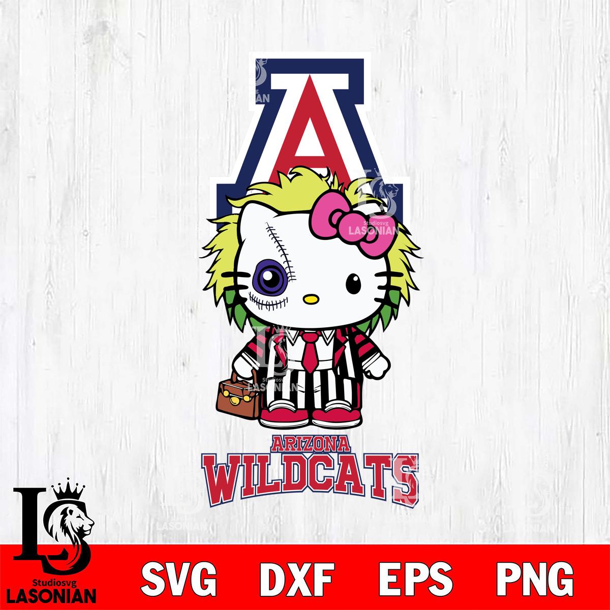Arizona Wildcats Hello Kitty Horror 8 – lasoniansvg