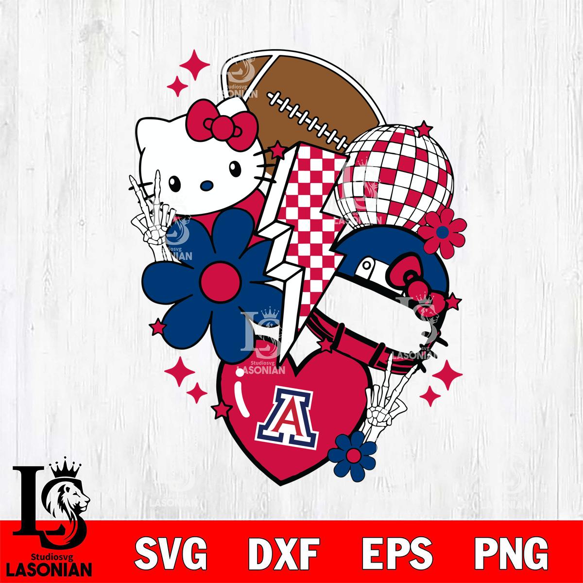 Arizona Wildcats Hello Kitty NCAA 2 – lasoniansvg