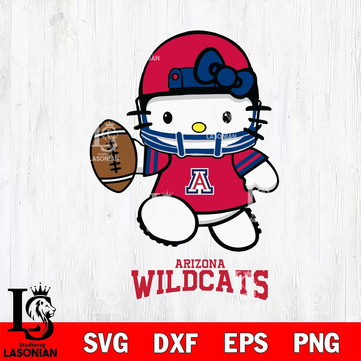 Arizona Wildcats Hello Kitty NCAA 4 – lasoniansvg