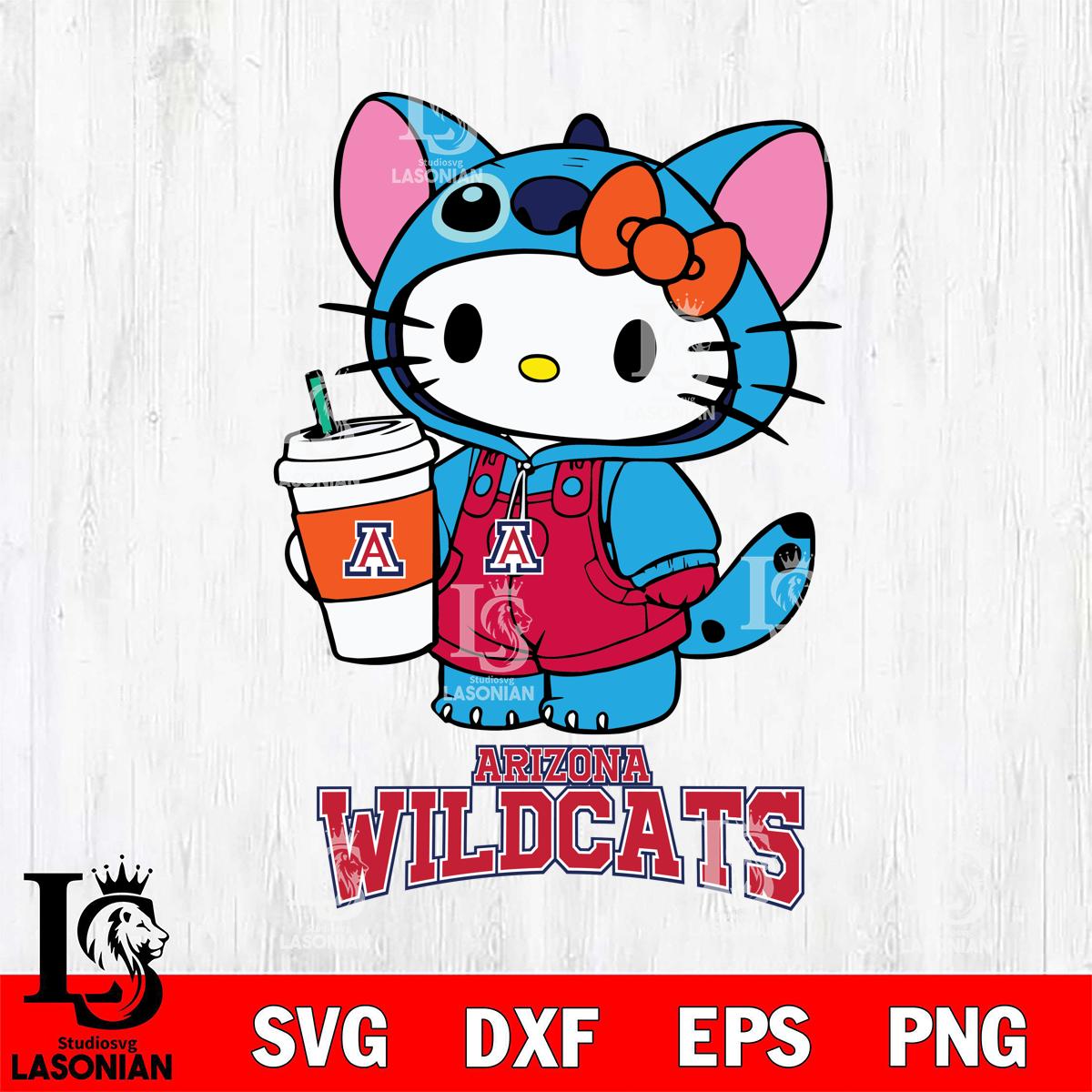 Arizona Wildcats Hello Kitty Stitch – lasoniansvg