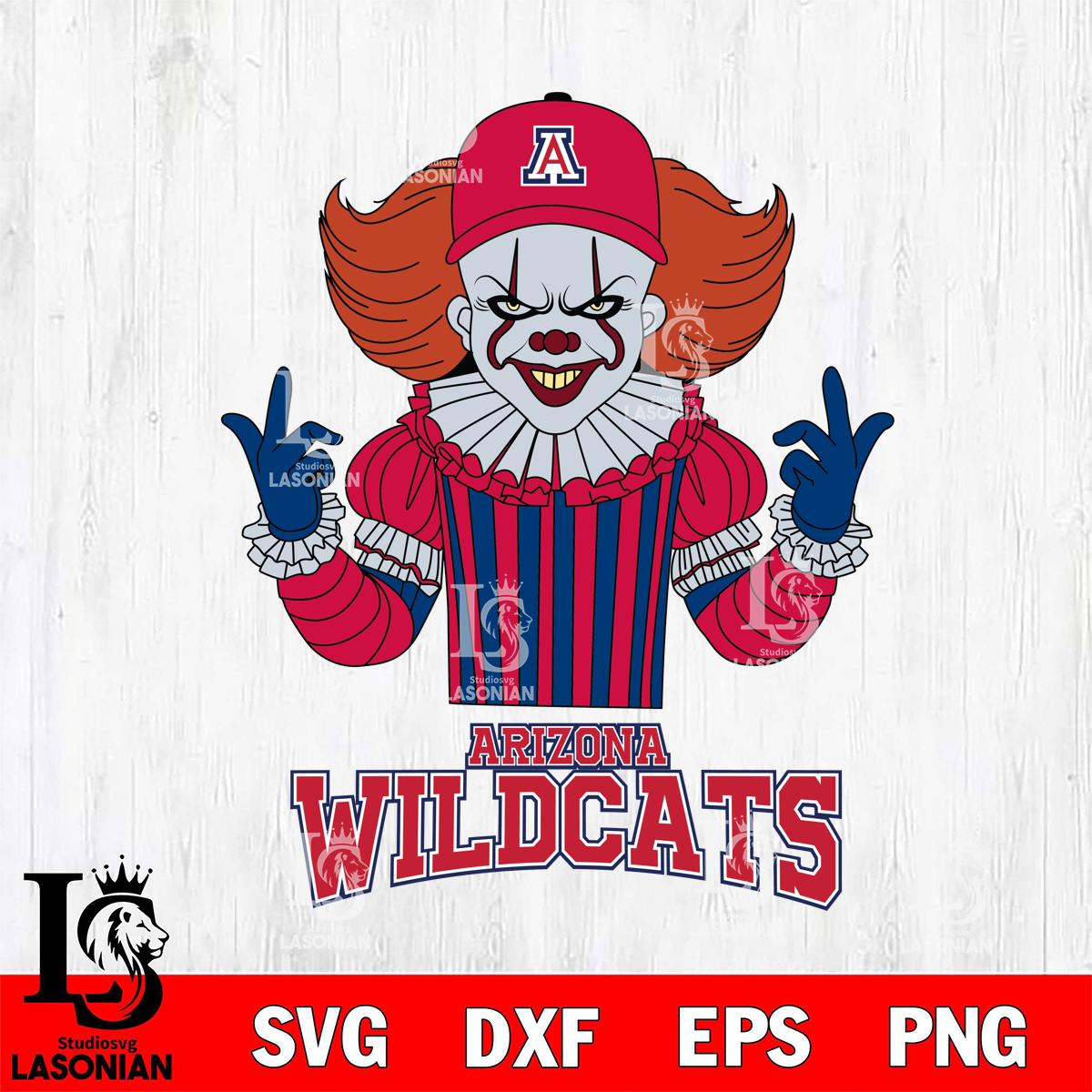 Arizona Wildcats Pennywise Horror Sport 8 – lasoniansvg