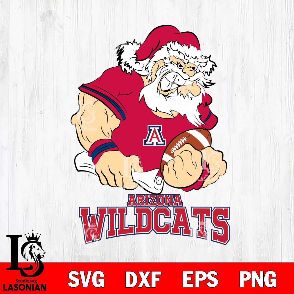 Arizona Wildcats Santa Claus Angry – lasoniansvg