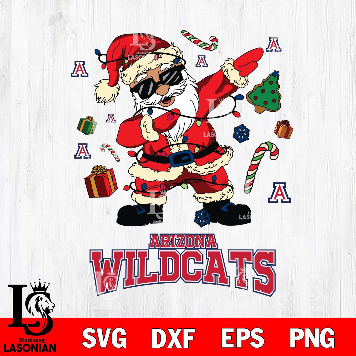 Arizona Wildcats Santa Claus Football – lasoniansvg