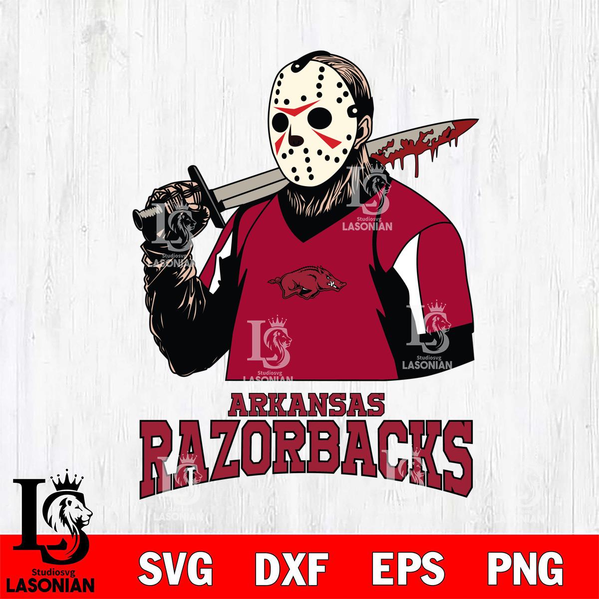 Arkansas Razorbacks Jason Voorhees 11 – lasoniansvg