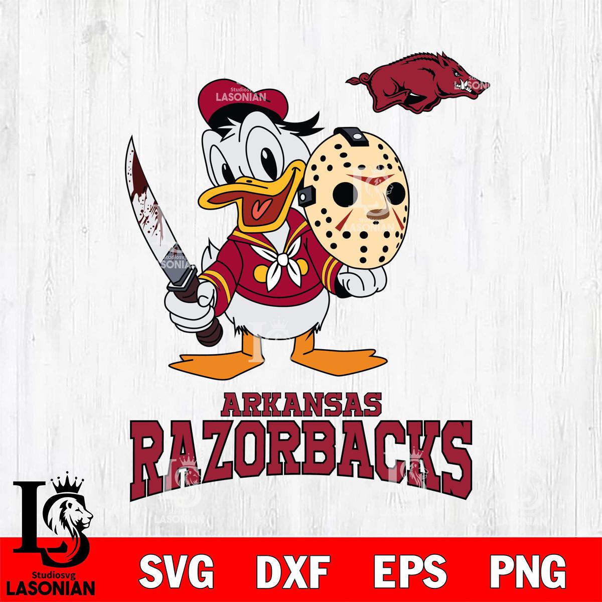 Arkansas Razorbacks Jason Voorhees 12 – lasoniansvg