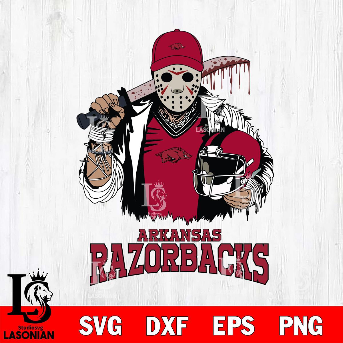 Arkansas Razorbacks Jason Voorhees 2 – lasoniansvg