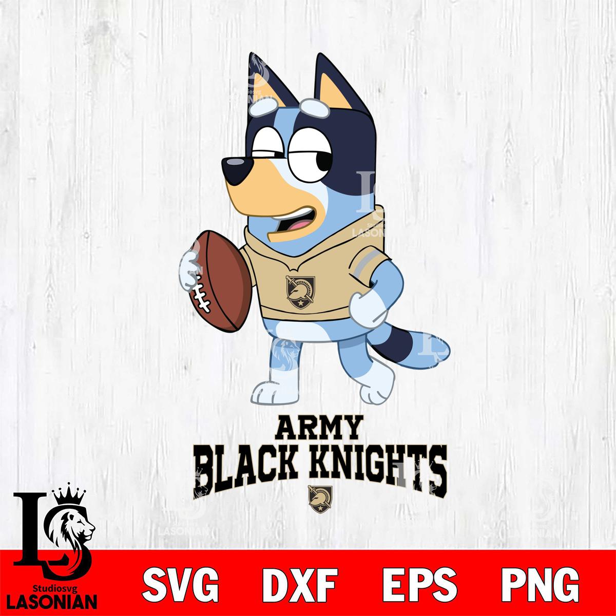 Army Black Knights Bluey Football Sport – lasoniansvg