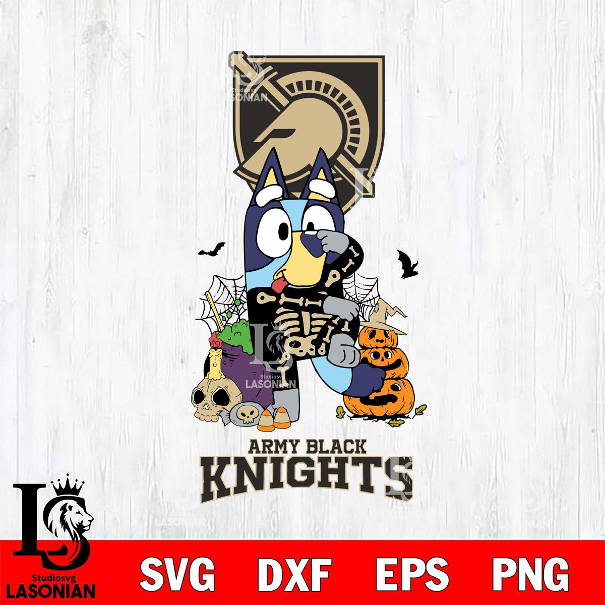 Army Black Knights Bluey Halloween NCAA 2 – lasoniansvg