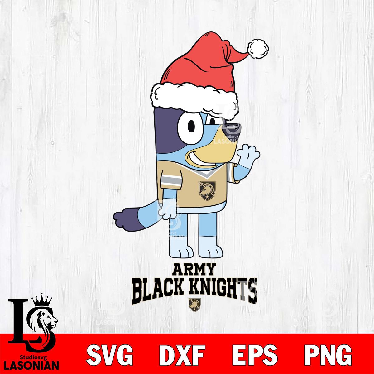 Army Black Knights Christmas Bluey Say Hi – lasoniansvg