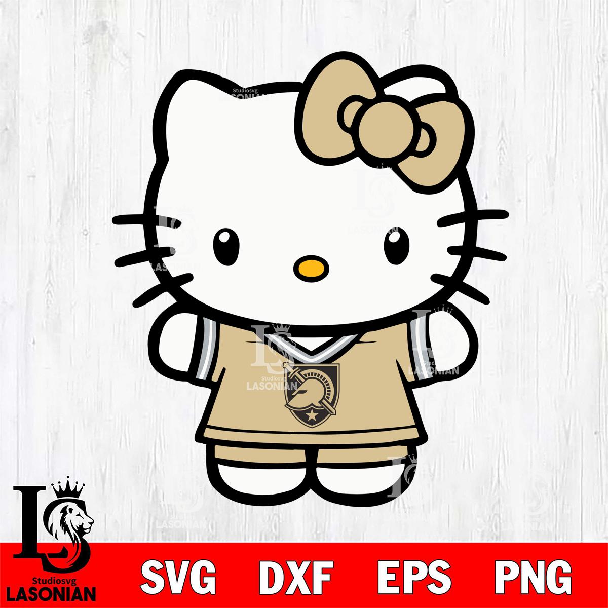 Army Black Knights Cute Hello Kitty Football 6 – lasoniansvg