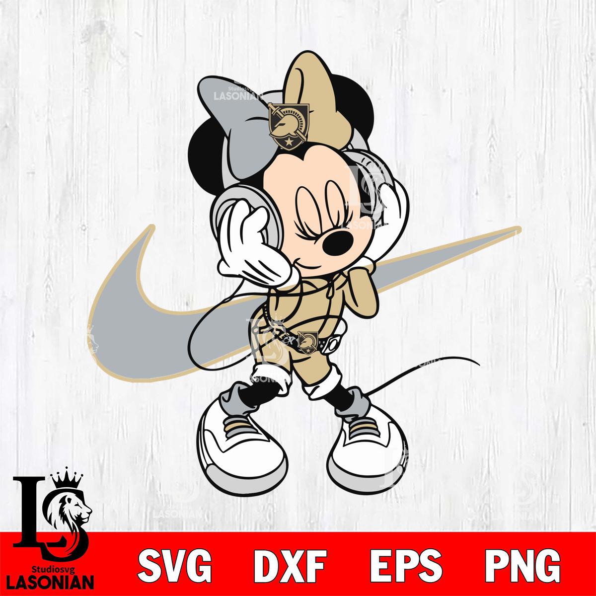 Army Black Knights Cute Minnie Mouse Dancing – lasoniansvg