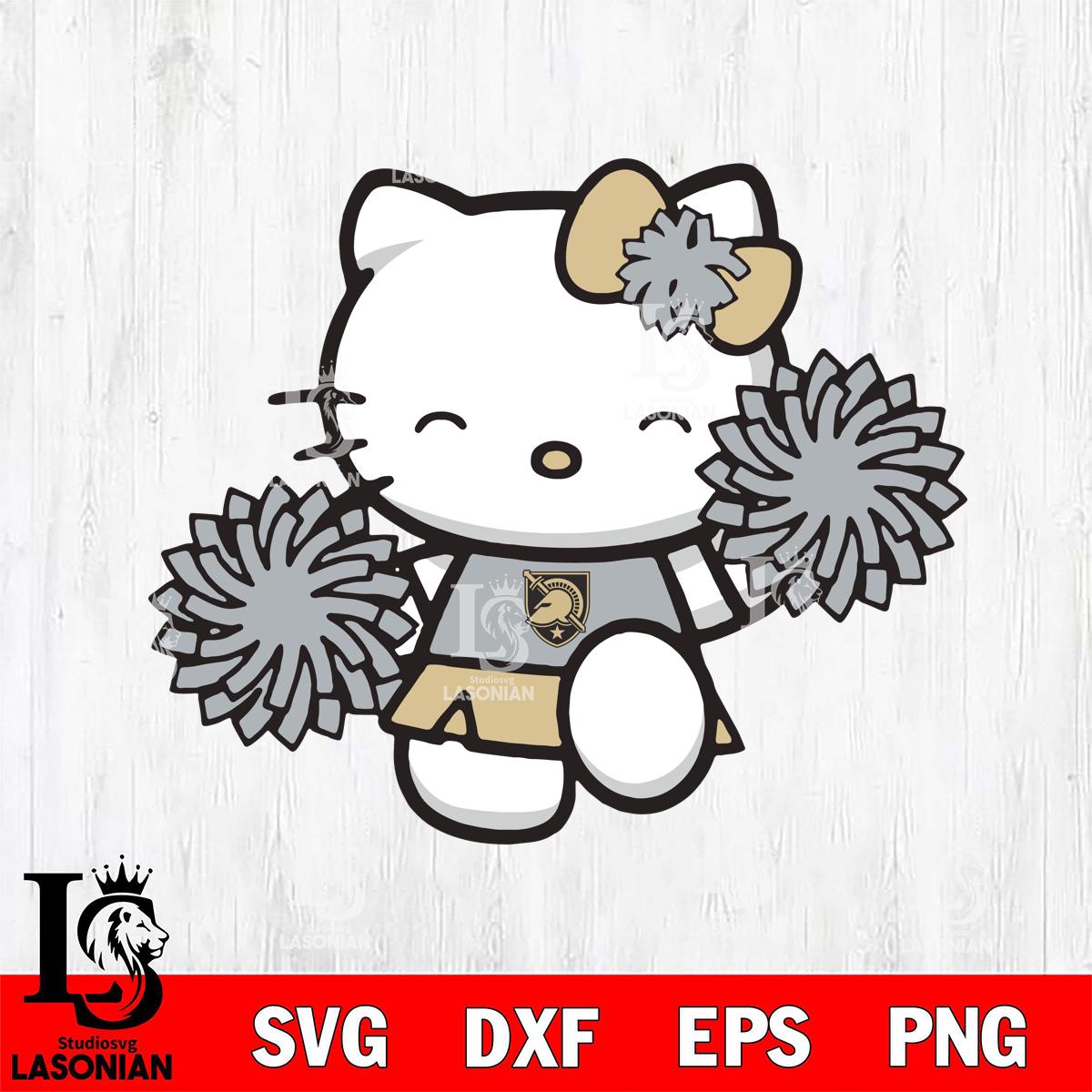 Army Black Knights Hello Kitty Cheerleader – lasoniansvg
