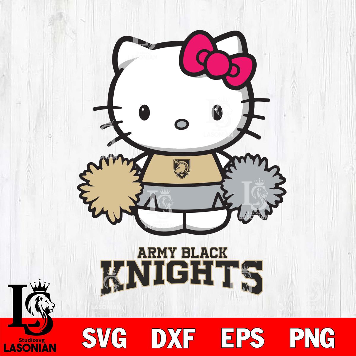 Army Black Knights Hello Kitty Cheerleader 2 – lasoniansvg
