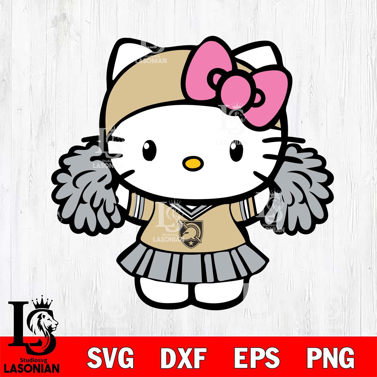 Army Black Knights Hello Kitty Cheerleader 5 – lasoniansvg