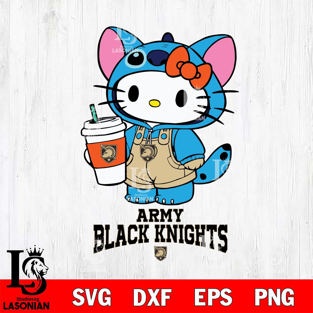 Army Black Knights Hello Kitty Stitch – lasoniansvg
