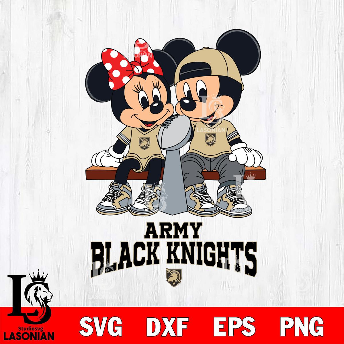 Army Black Knights Mickey And Minnie Football Champions – lasoniansvg