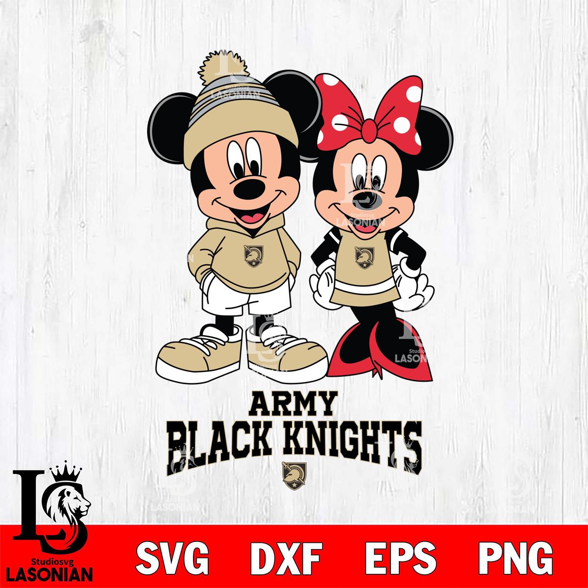 Army Black Knights Mickey Minnie Mouse Cute Football – lasoniansvg