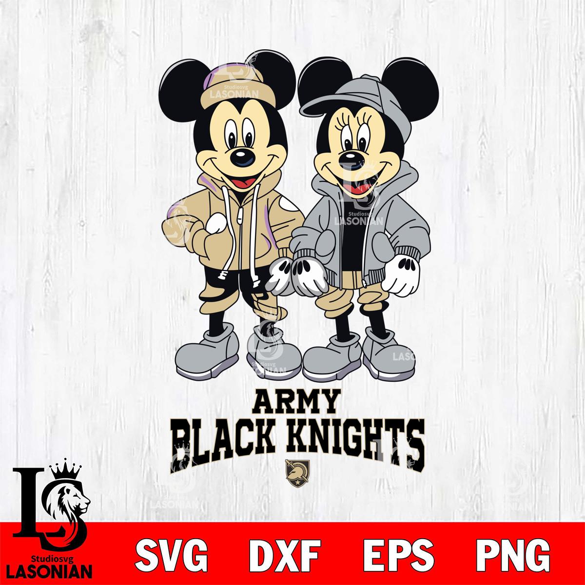 Army Black Knights Mickey Minnie Mouse Football – lasoniansvg