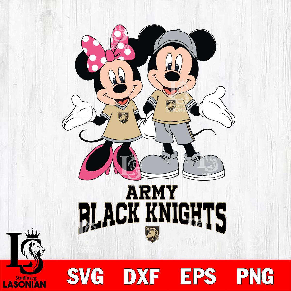 Army Black Knights Mickey Minnie Mouse Sport – lasoniansvg