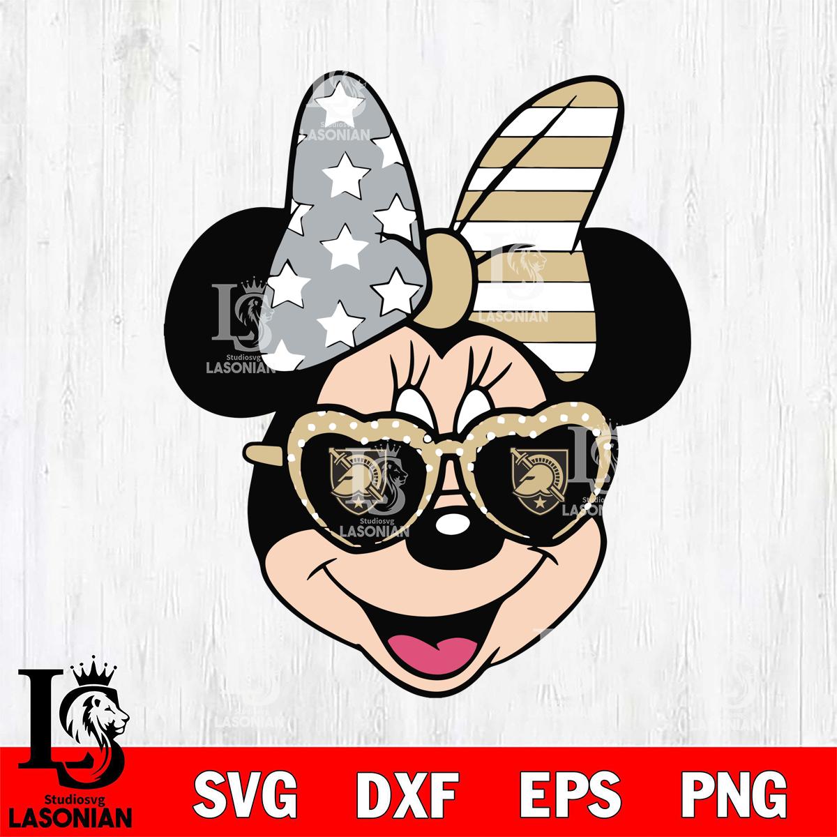 Army Black Knights Minnie Mouse Love – lasoniansvg