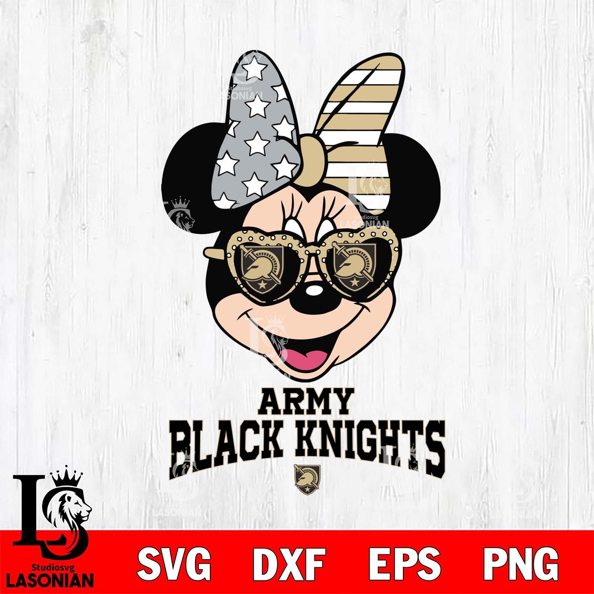 Army Black Knights Minnie Mouse Love 2 – lasoniansvg