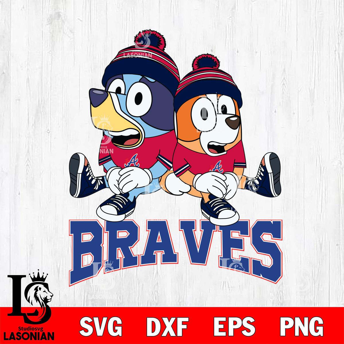 Atlanta Braves Bluey & Bingo 8 – lasoniansvg