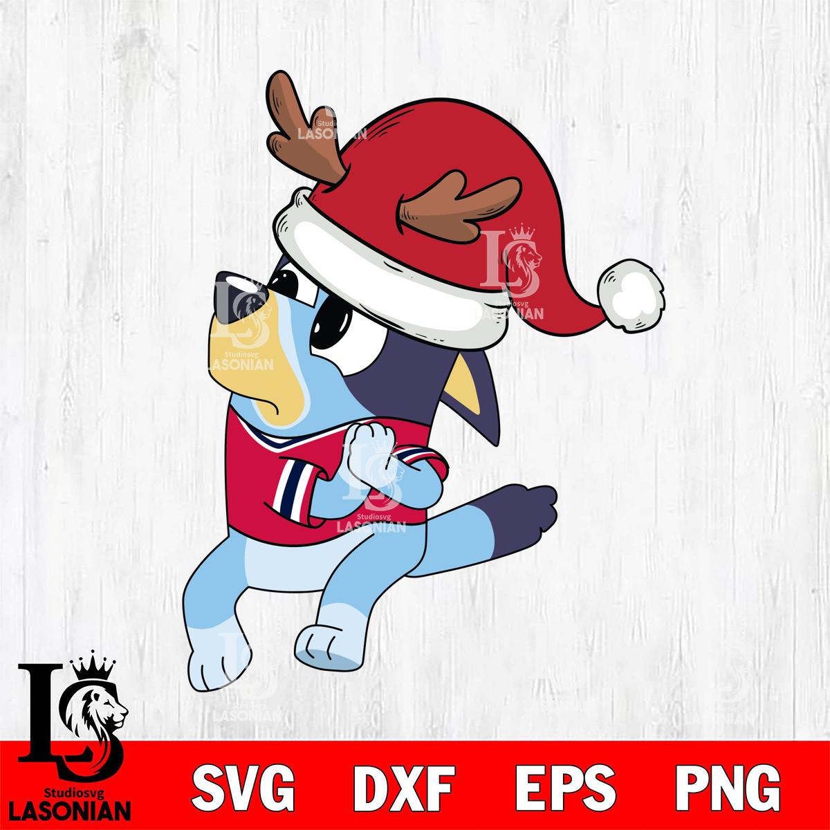 Atlanta Braves Bluey Santa Claus Christmas – lasoniansvg