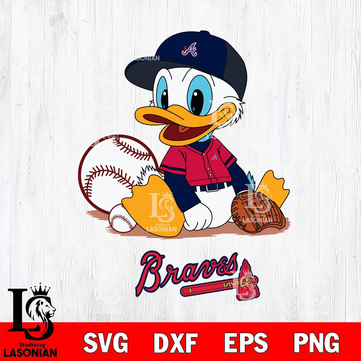 Atlanta Braves Donald Duck Baseball Sport – lasoniansvg