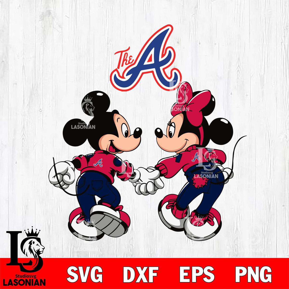 Atlanta Braves Fan Minnie And Mickey Love – lasoniansvg