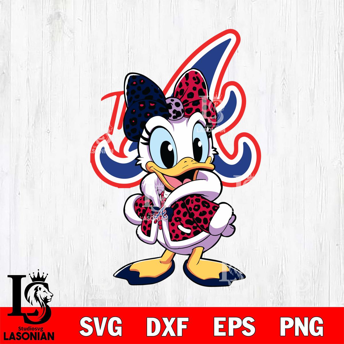 Atlanta Braves Fancy Daisy Duck Disney – lasoniansvg