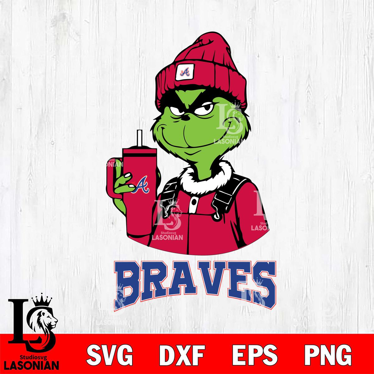 Atlanta Braves Grinch Football Christmas – lasoniansvg