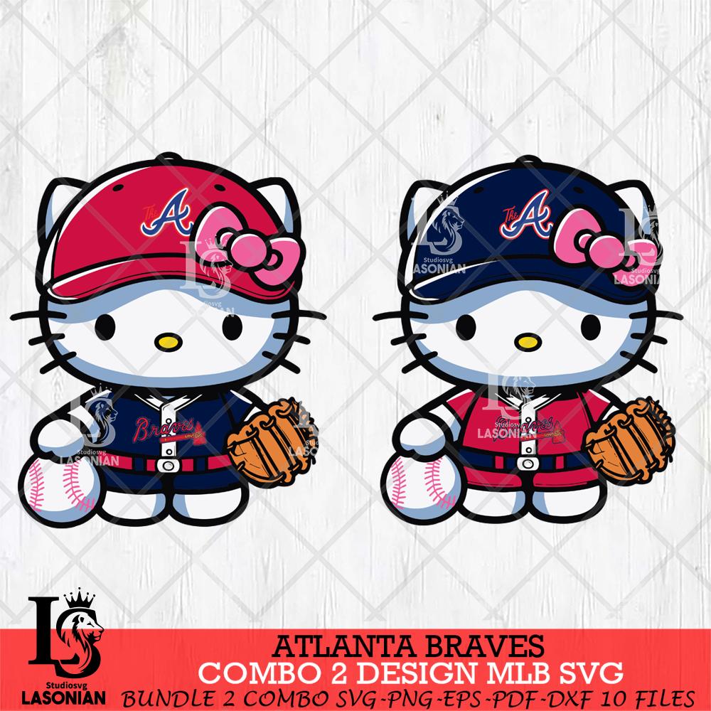 Atlanta Braves Hello Kitty Bundle 2 SVG – lasoniansvg