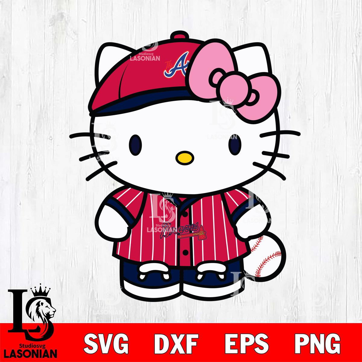 Atlanta Braves Hello Kitty Pink Bow – lasoniansvg