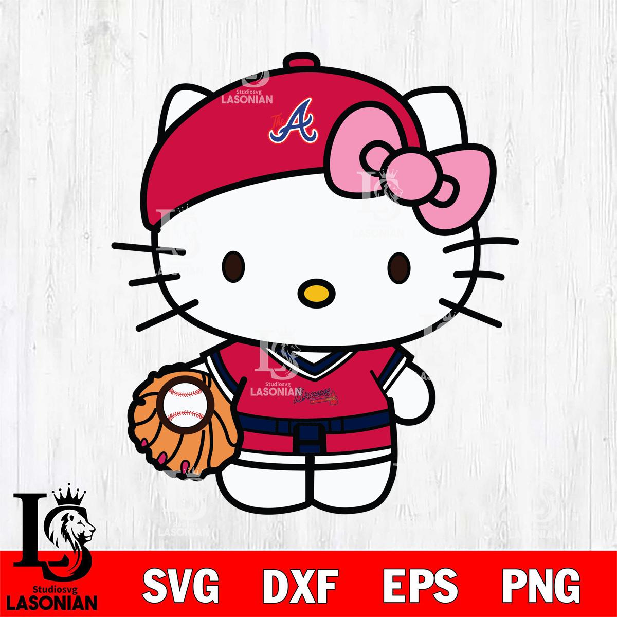 Atlanta Braves Hello Kitty Pink Cute – lasoniansvg