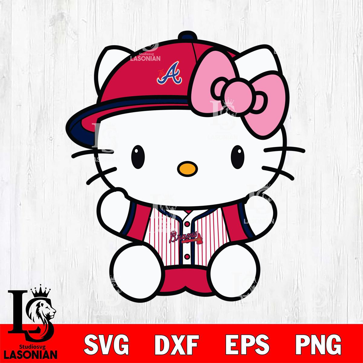 Atlanta Braves Pink Hello Kitty Baby – lasoniansvg