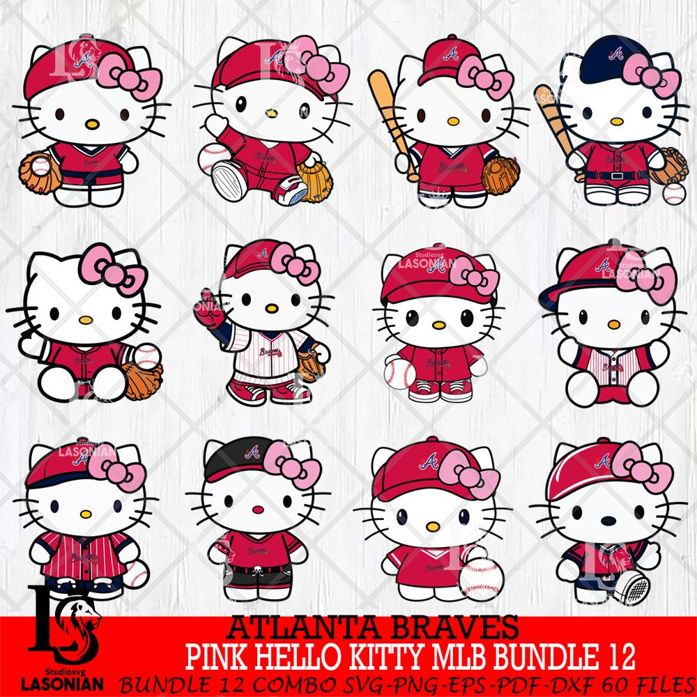 Atlanta Braves Pink Hello Kitty MLB Bundle 12 – lasoniansvg