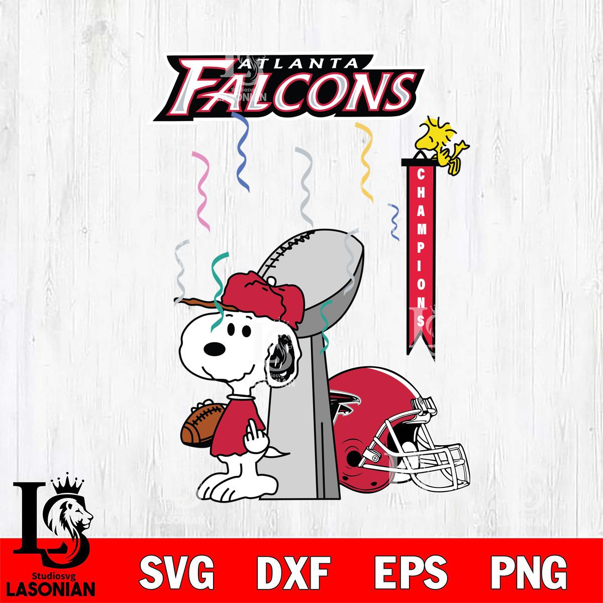 Atlanta Falcons Charlie Brown and Snoopy Super Bowl – lasoniansvg