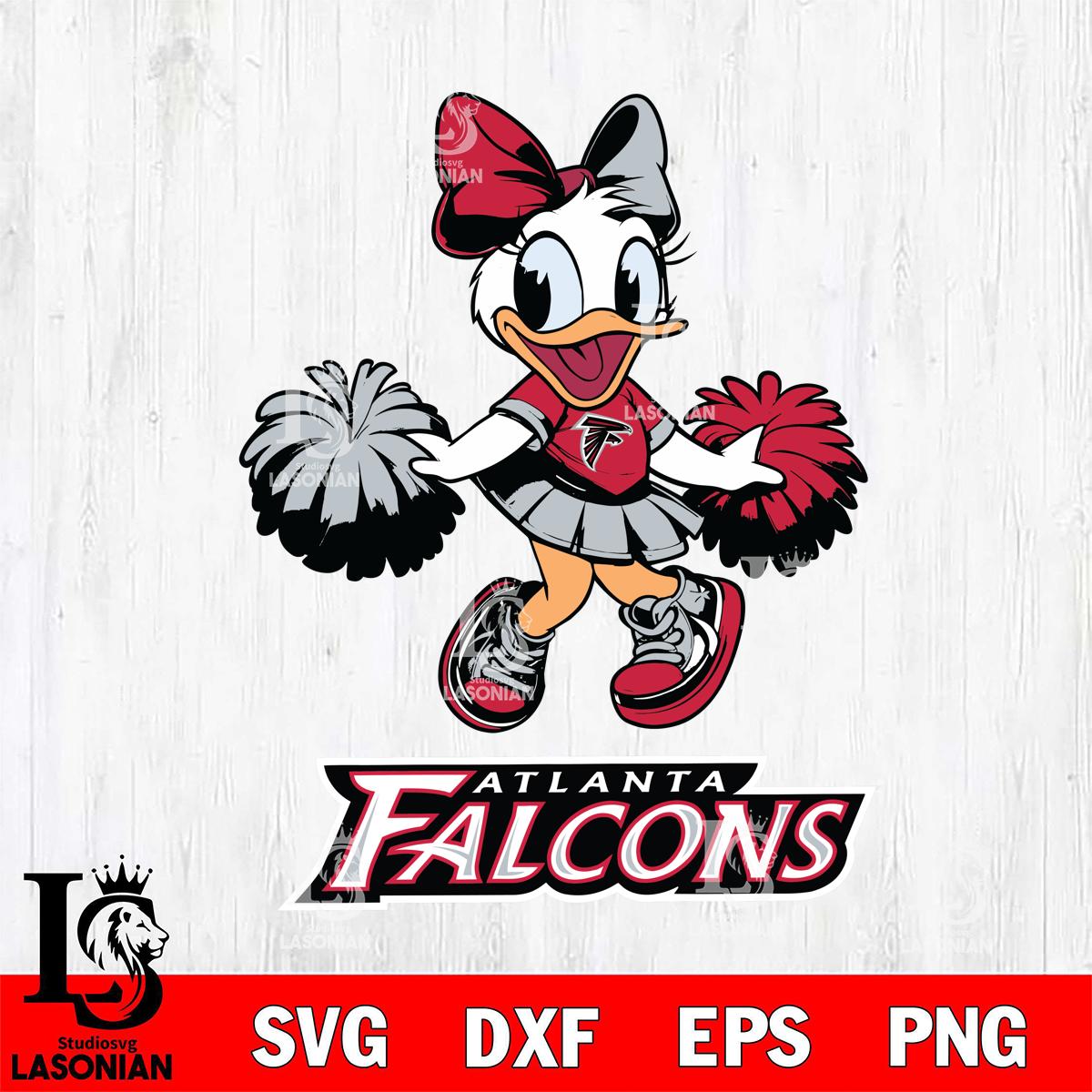 Atlanta Falcons Daisy Duck Cheerleader Disney – lasoniansvg