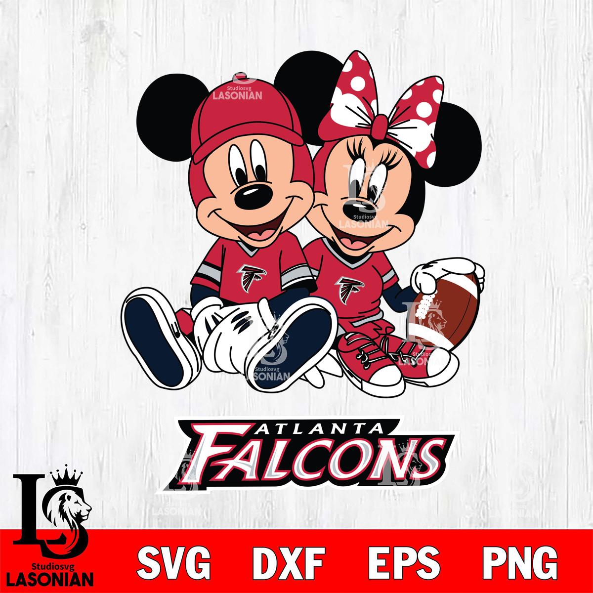 Atlanta Falcons Disney Mickey And Minnie Football – lasoniansvg