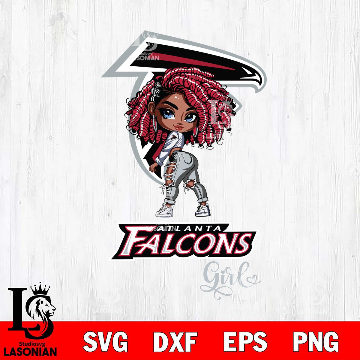 Atlanta Falcons Fan Girl – lasoniansvg