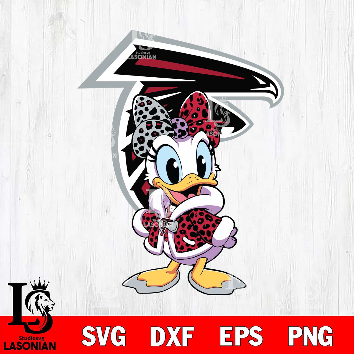 Atlanta Falcons Fancy Daisy Duck Disney – lasoniansvg