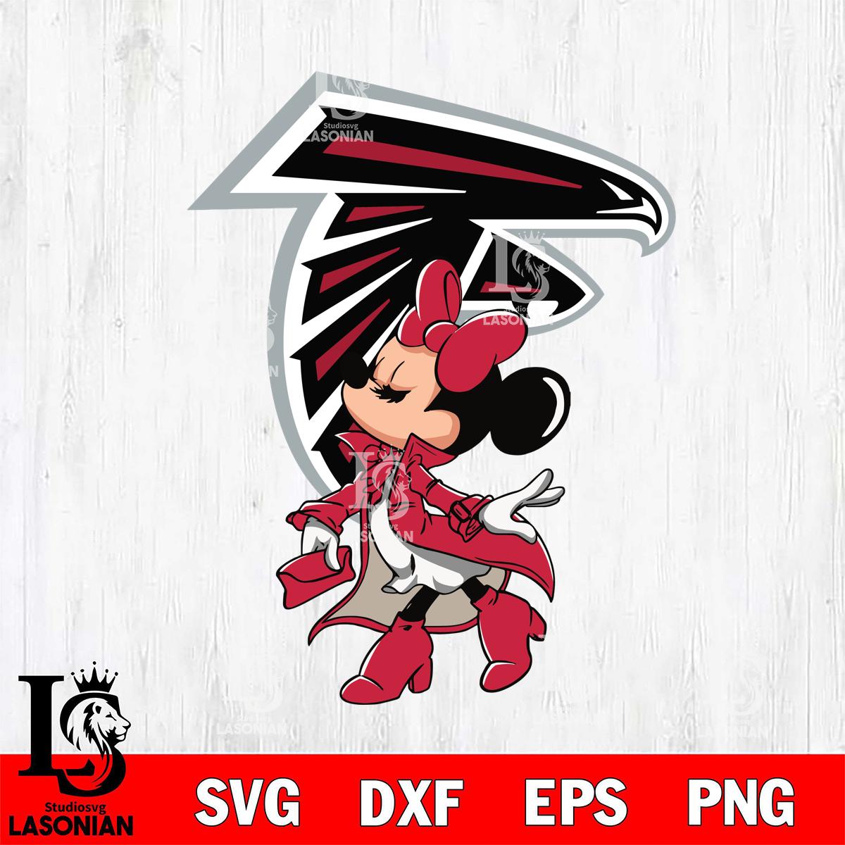 Atlanta Falcons Glamorous Minnie – lasoniansvg