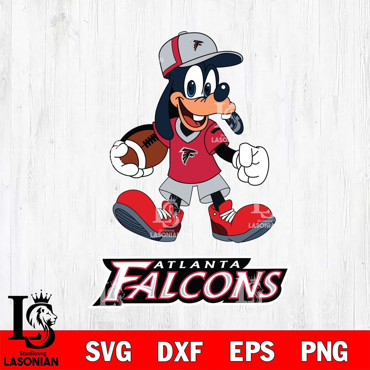 Atlanta Falcons Goofy Football Player – lasoniansvg