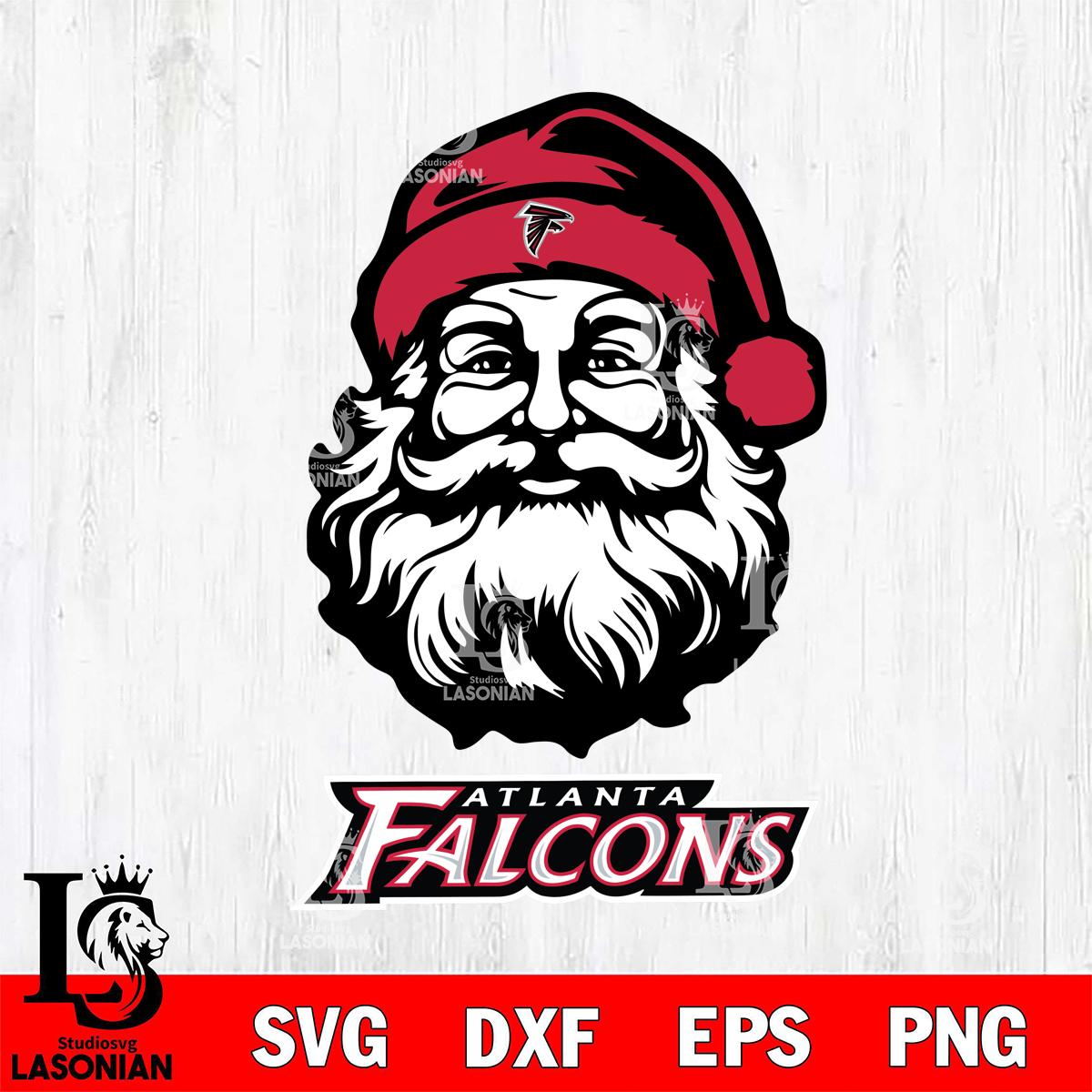 Atlanta Falcons Santa Claus Christmas – lasoniansvg
