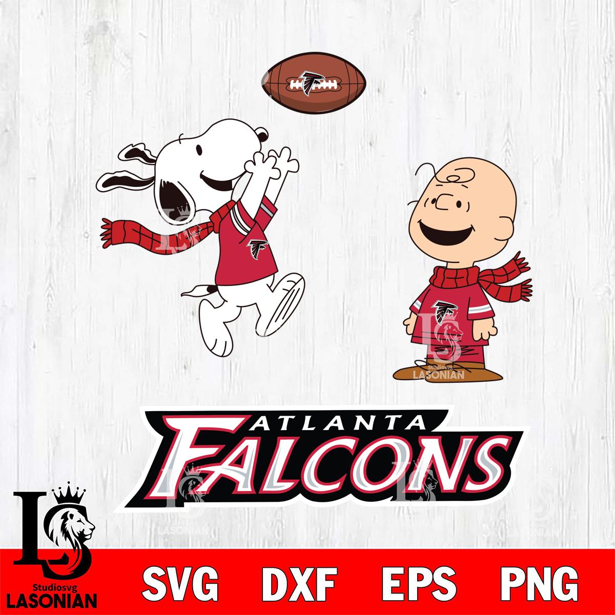 Atlanta Falcons Snoopy & Charlie Brown Football – lasoniansvg